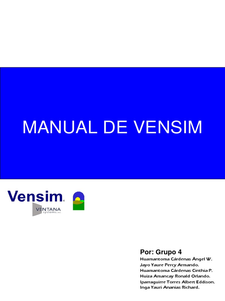 Manual de Vensim | PDF | Simulación | Ventana (informática)