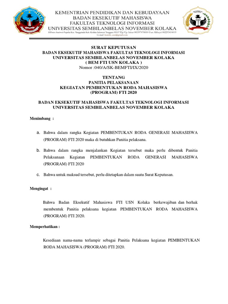 SK Kepanitiaan | PDF