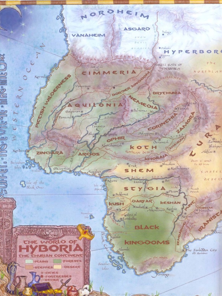 Mapa Hyboria Conan | PDF