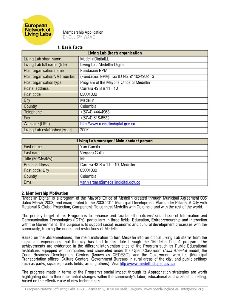 Medellin Digital Living Lab | PDF | Business | Social Science