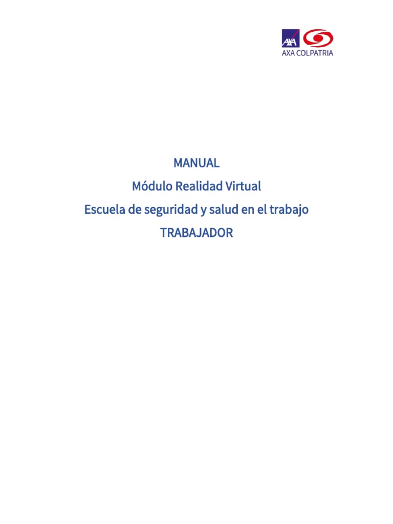 Manual Axa Colpatria Trabajador | PDF