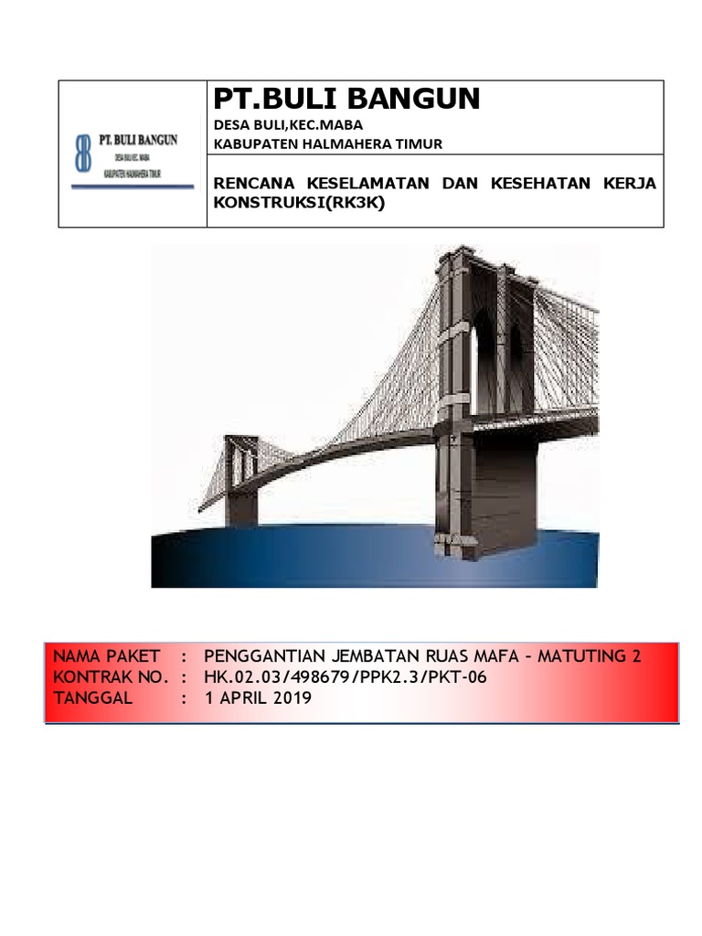 RK3K PT Buli Bangun untuk Proyek Jembatan | PDF