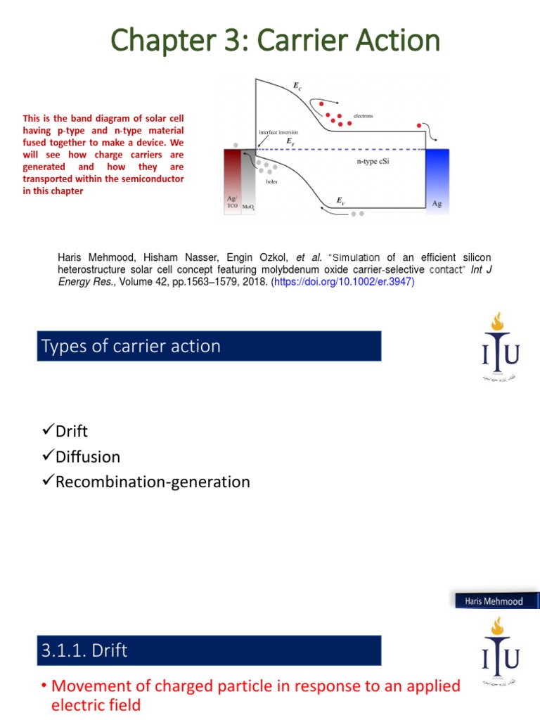 Understanding Carrier Transport Mechanisms in Semiconductors Through ...