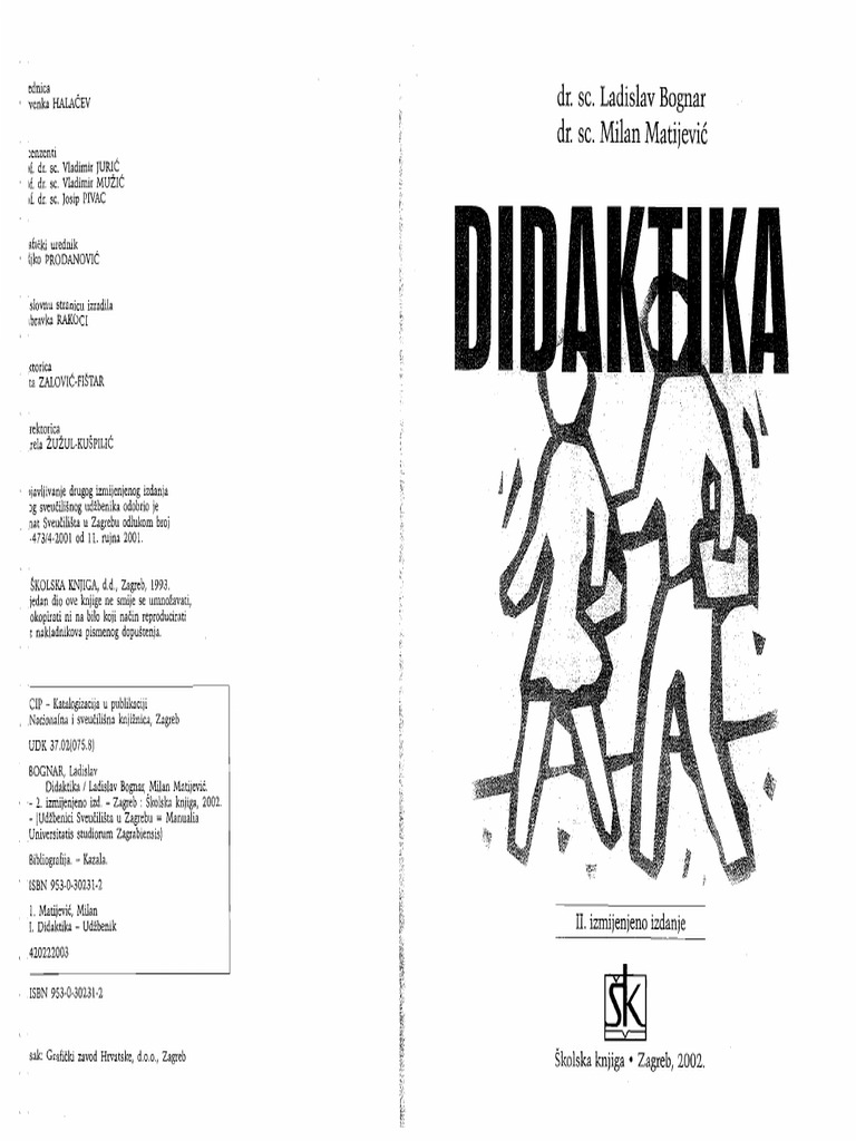 Bognar Matijević Didaktika Knjiga PDF | PDF