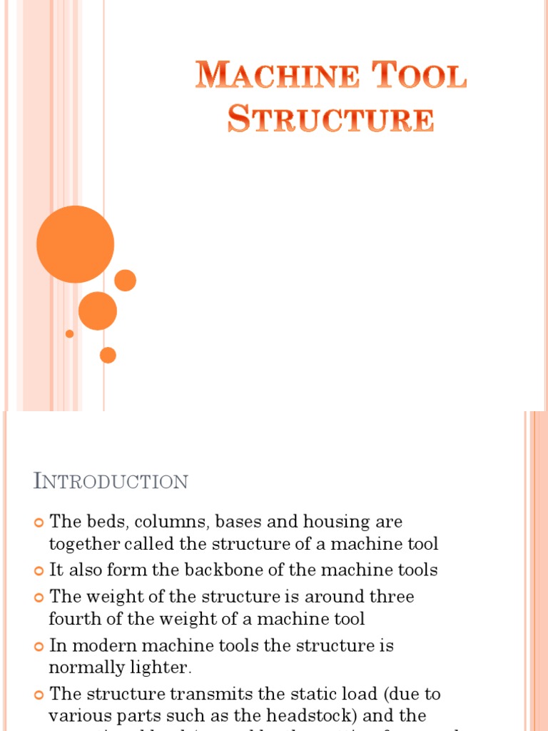 Machine Tool Structure | Download Free PDF | Machines | Concrete