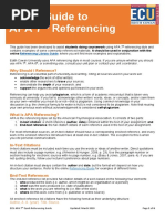 APA 7th Edition Referencing and Citation Guide | PDF | Thesis | Apa Style