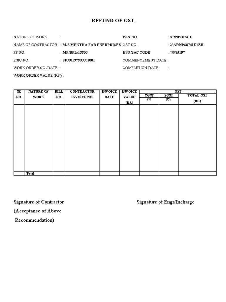 MENTHA GST REFUND - Docx FINAL - Docx 998519 | PDF | Technology & Engineering