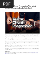 Reggae Chord Progressions | PDF | Reggae | Song Structure