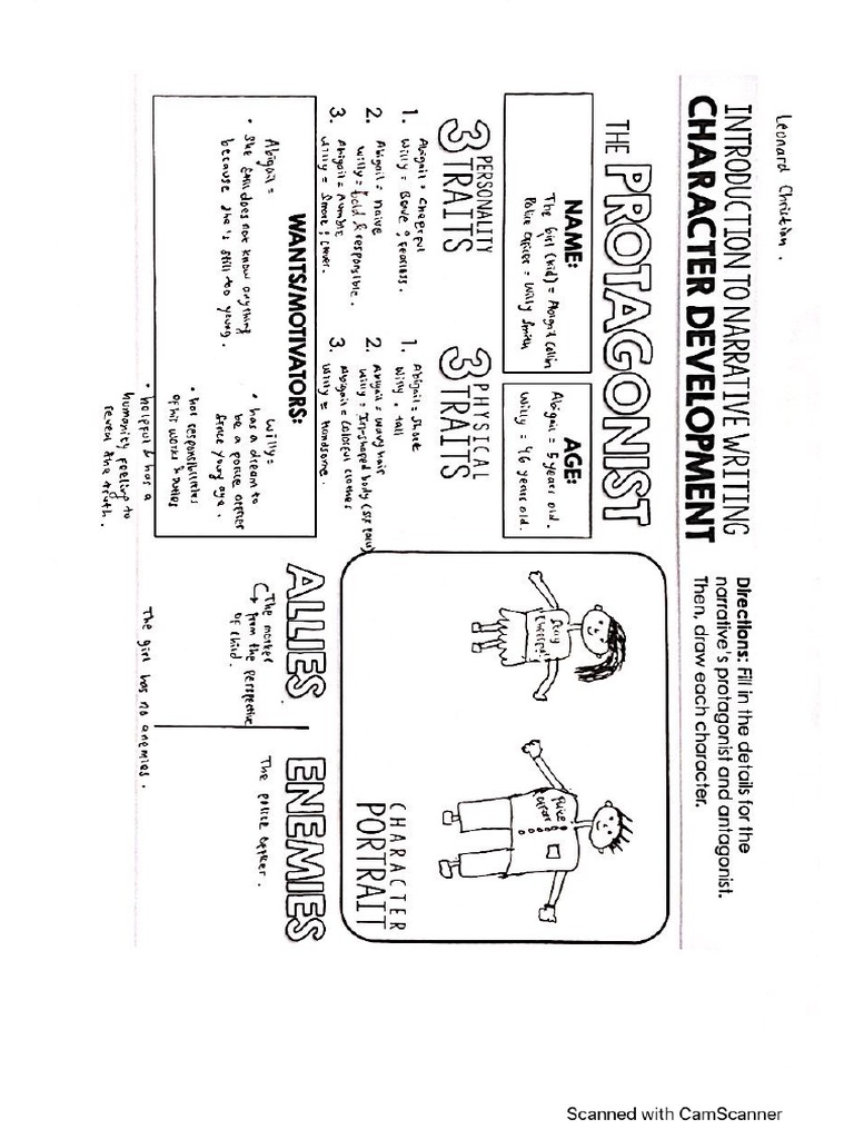 Character Development - Protagonist and Antagonist | PDF