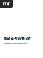 JBI Critical Appraisal Checklist | PDF | Randomized Controlled Trial | Methodology