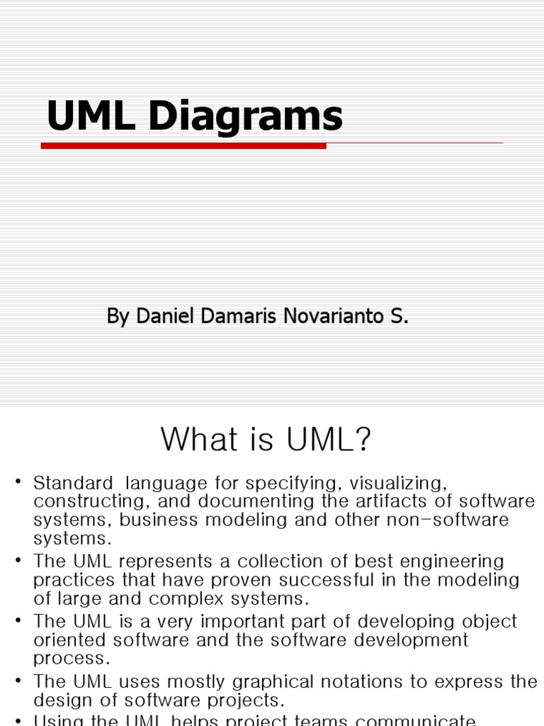 UML Diagrams: by Daniel Damaris Novarianto S | PDF | Use Case | Unified ...