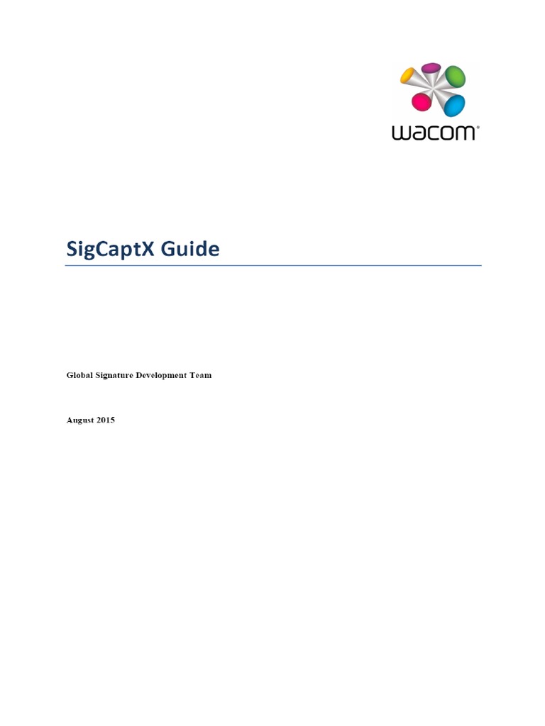 SigCaptX Guide. Global Signature Development Team | PDF