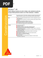 Ficha Técnica Sika Pronto 11 | PDF | Hormigón | Perforar