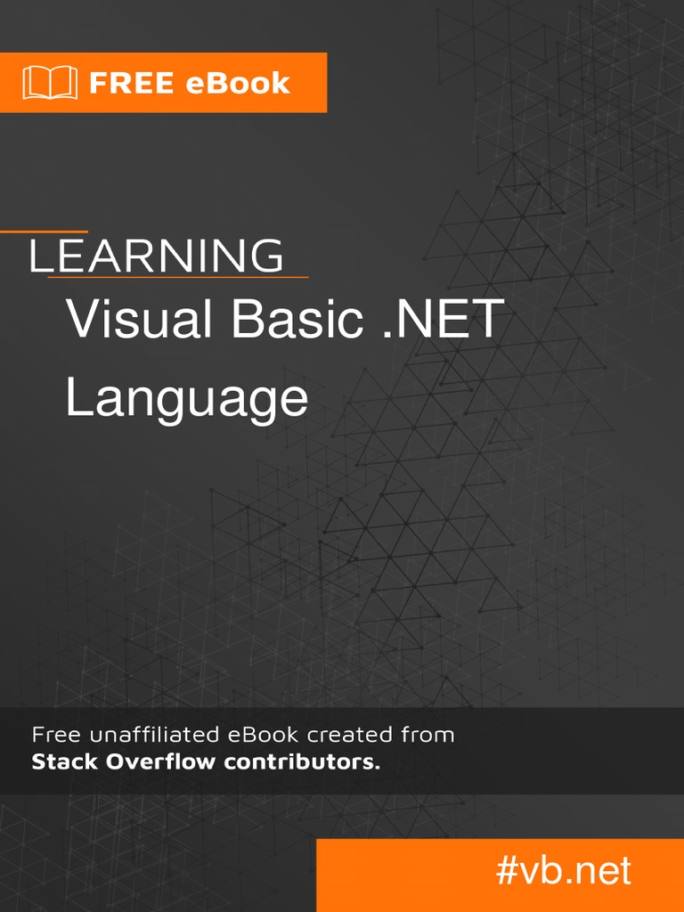 Visual Basic Net Language | PDF | Array Data Type | Visual Basic .Net