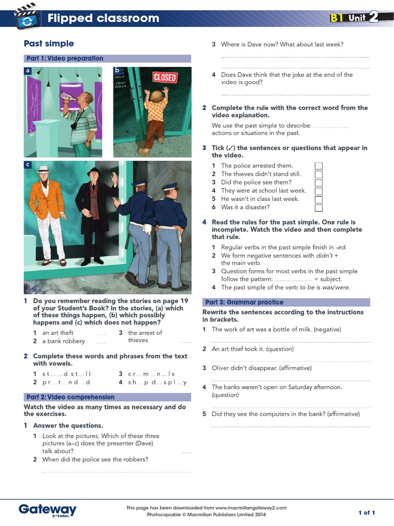 B1 UNIT 2 Flipped Classroom Video Worksheet | PDF | Human Communication ...