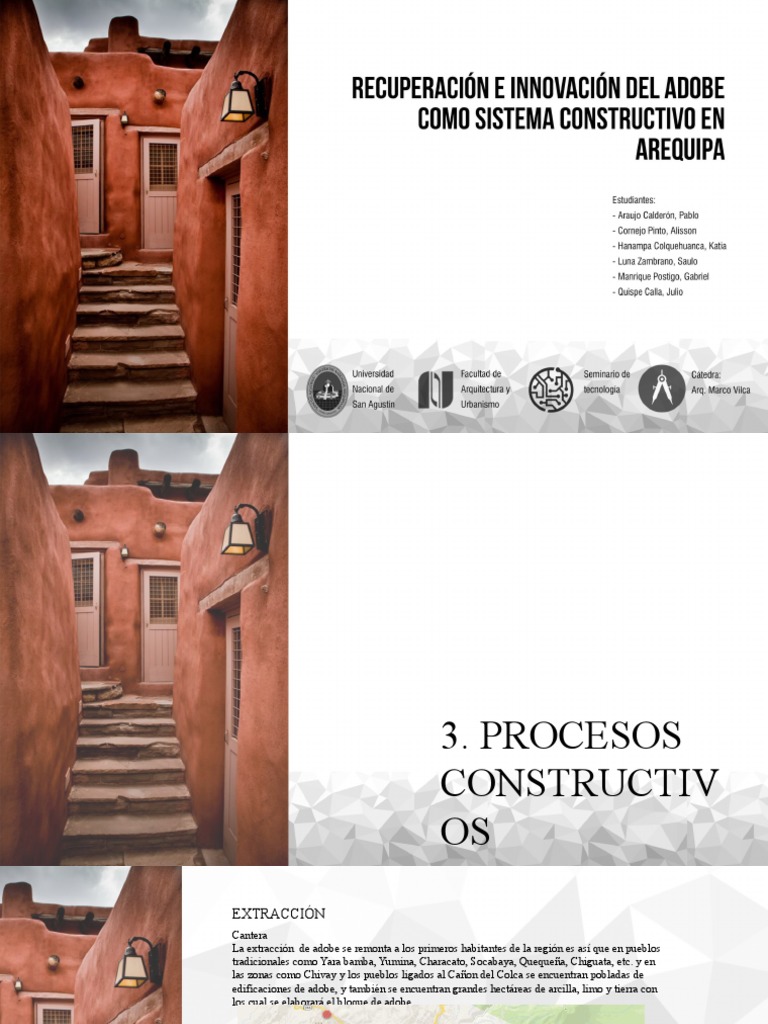 3.procesos Constructivos | PDF | Construyendo tecnología | Materiales de construcción