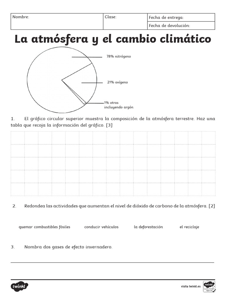 Composición Atmosférica y Cambio Climático | PDF | Gases de efecto ...