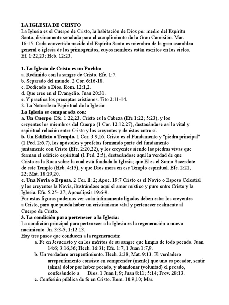 La Iglesia de Cristo | PDF | Diezmo | Cristo (título)