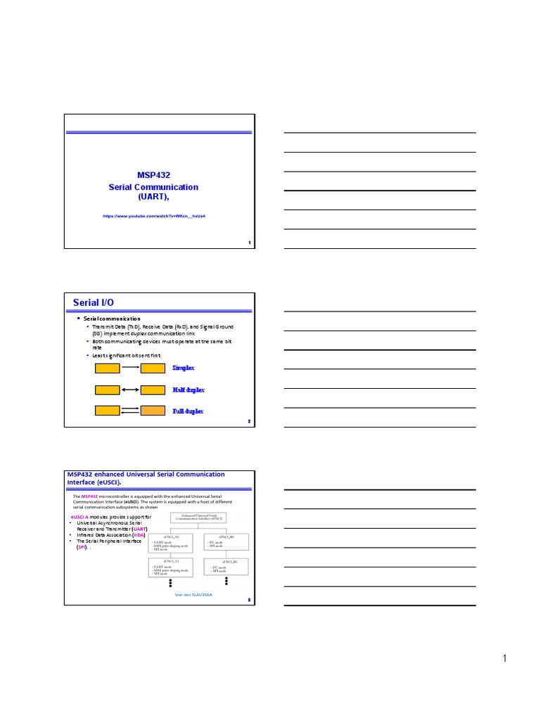 MSP432 UART Communication Guide | PDF | Information Age | Computer Networking