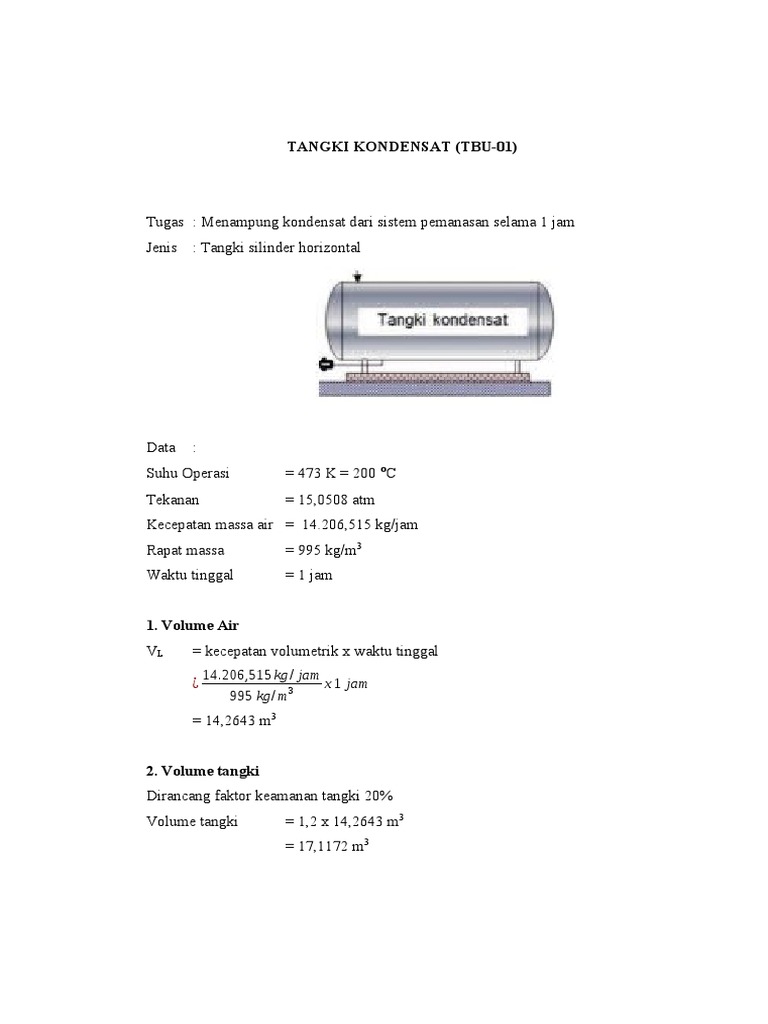 Tangki Kondensat | PDF