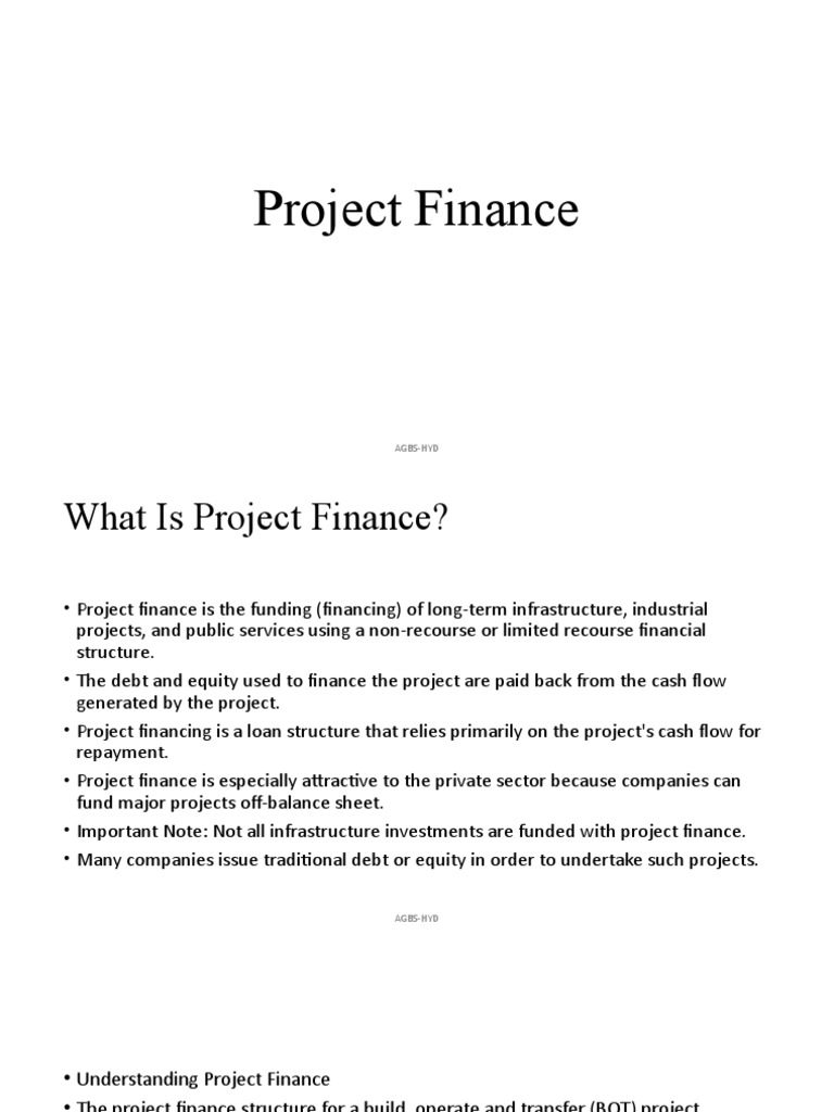 Project Finance | PDF | Project Finance | Off Balance Sheet