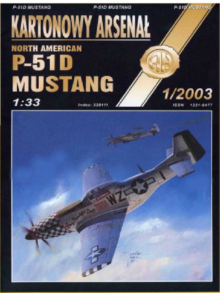 Paper Model - p-51d Mustang | PDF