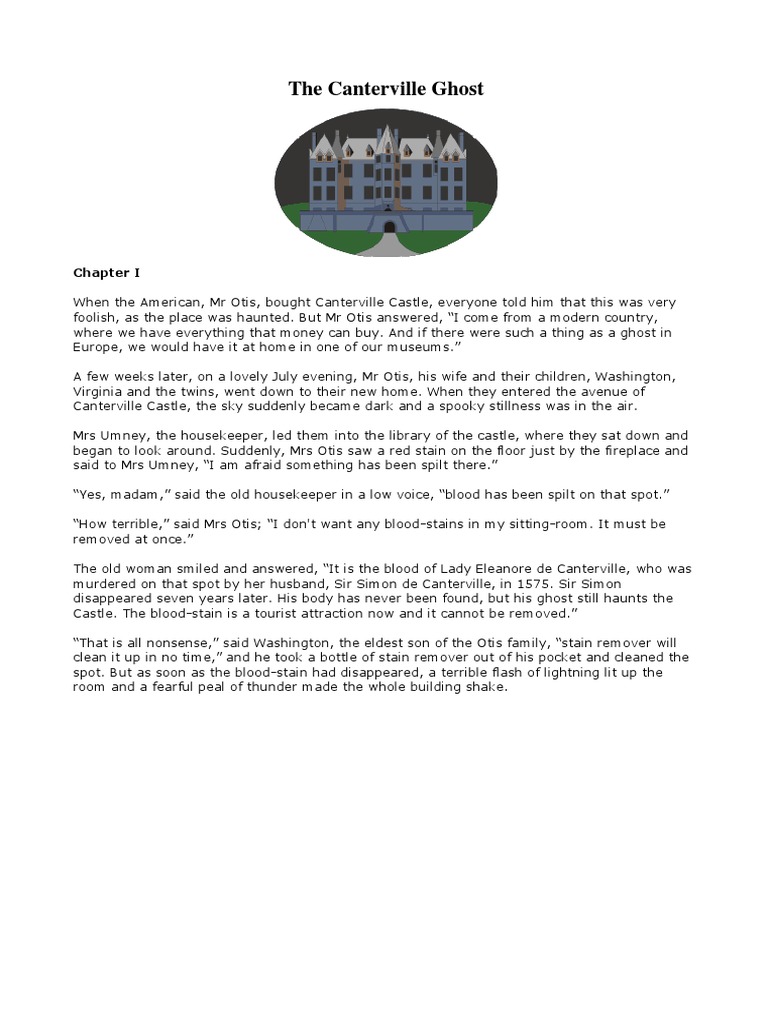 The Canterville Ghost - Text | PDF | Mystery, Thriller & Crime Fiction ...