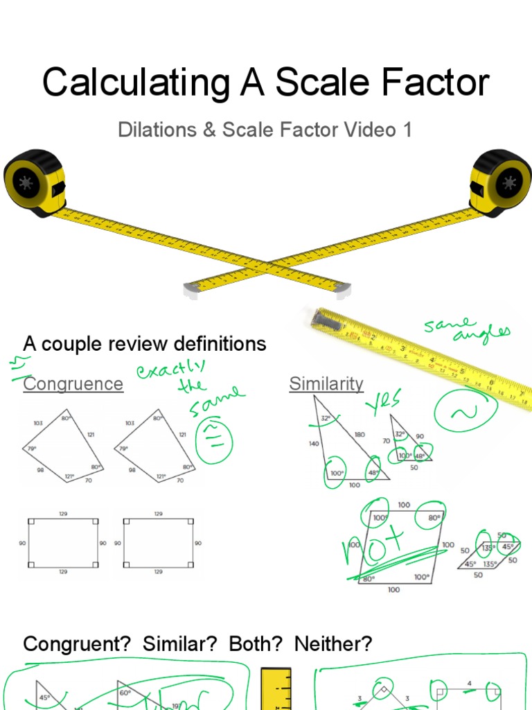 Calculating A Scale Factor | PDF | Career & Growth | Business