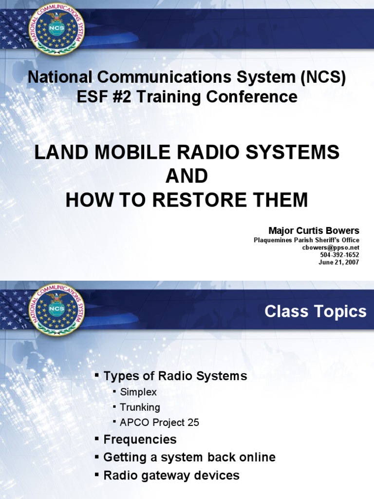 Land Mobile Radio Frequency Overview | PDF | Radio | Broadcast Engineering