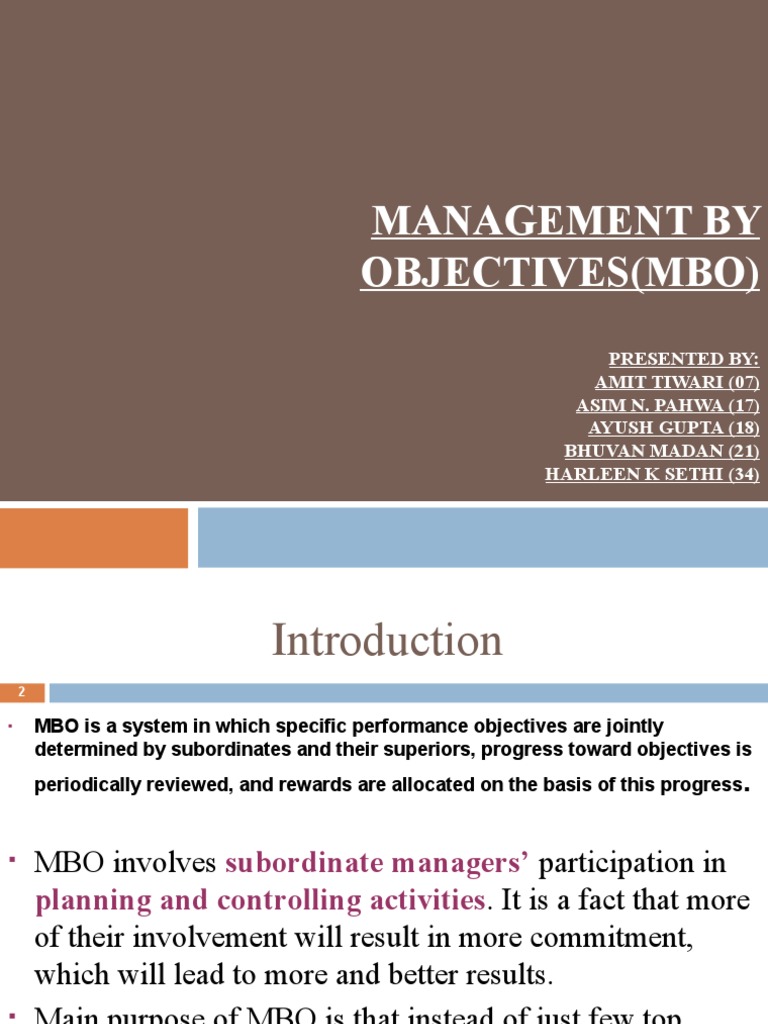 Management by Objectives | PDF | Performance Appraisal | Latin Script