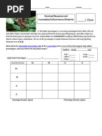 Handout 4-21 - Pigeonetics - Lab | PDF | Phenotypic Trait | Dominance ...