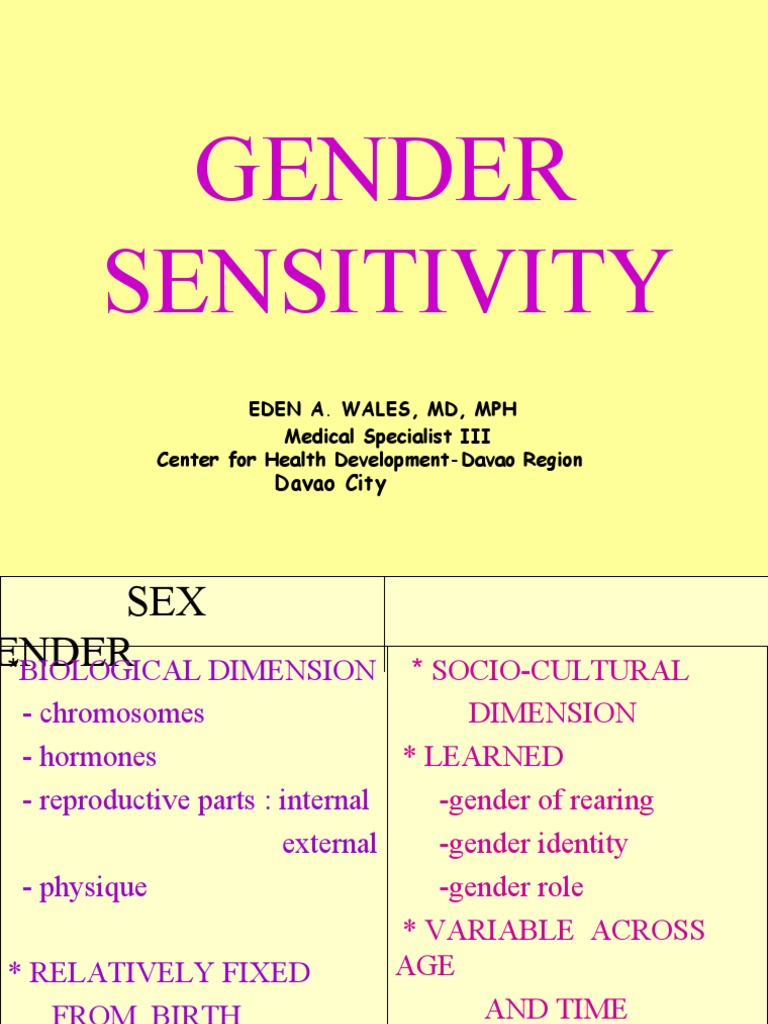 Gender Sensitivity: Davao City | PDF | Gender Role | Gender