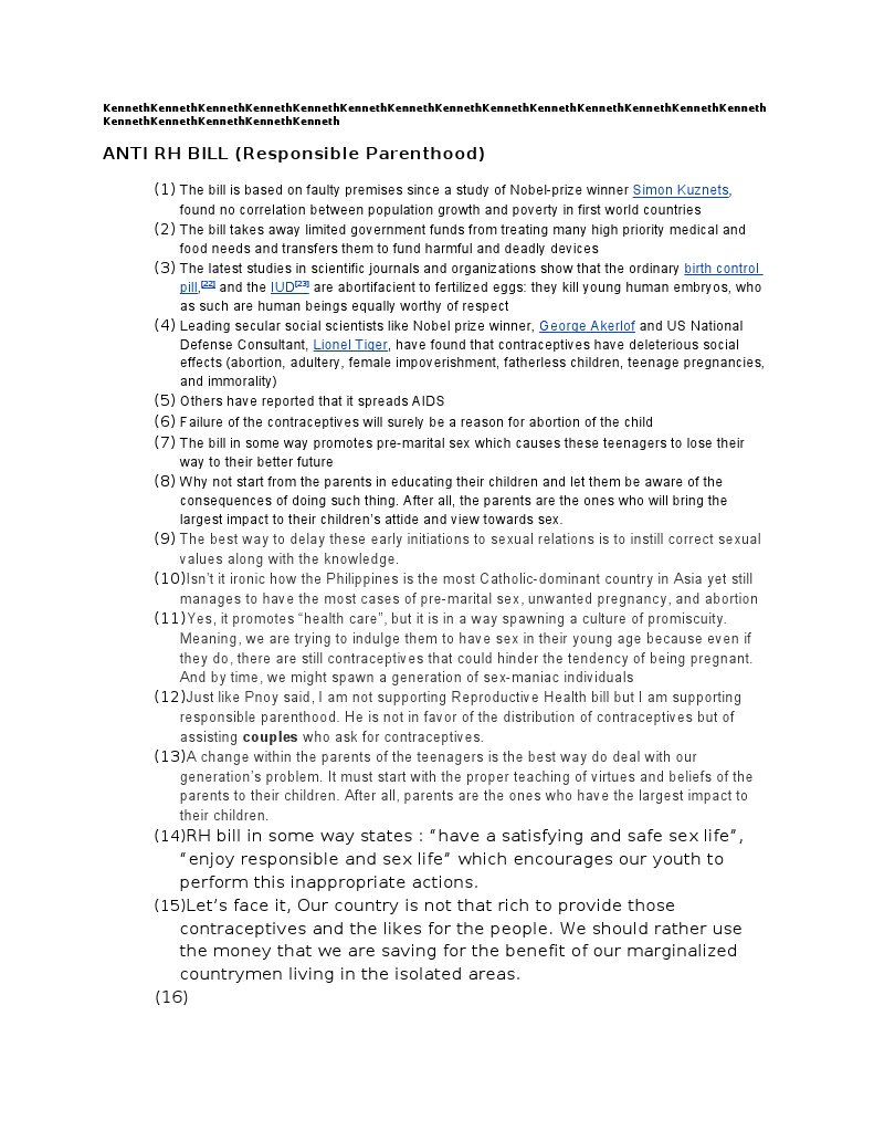 RH Bill | PDF | Birth Control | Reproductive Rights