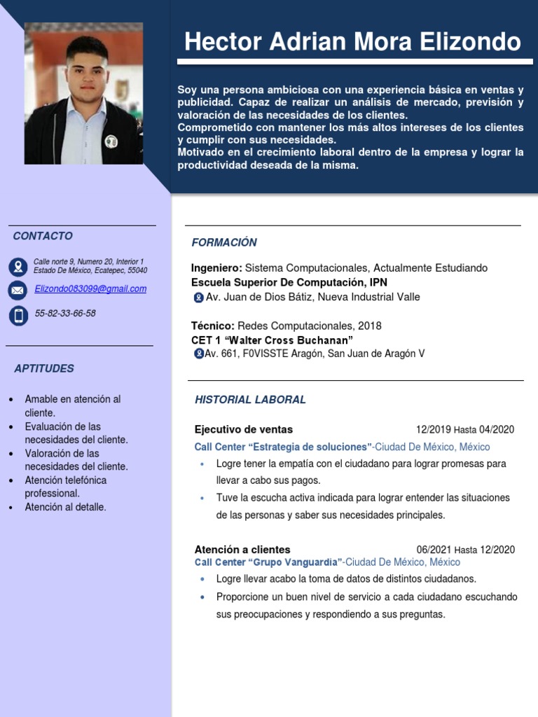 CV Hector Adrian Mora Elizondo | PDF