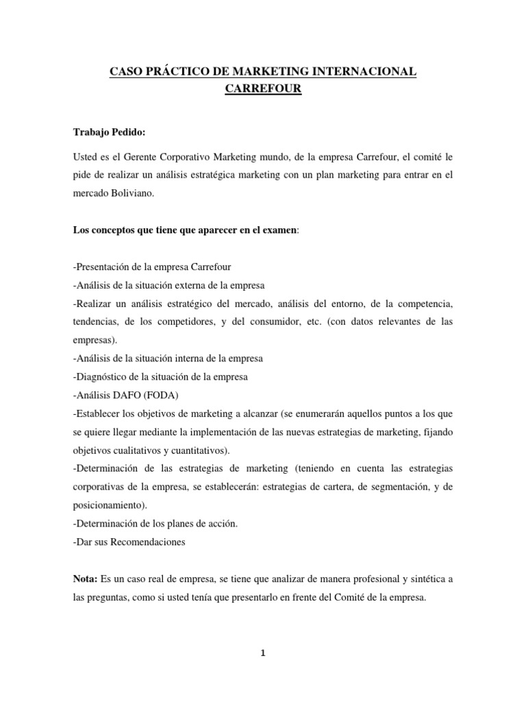 8.case Study Carrefour | PDF | Minoristas | Venta al por menor