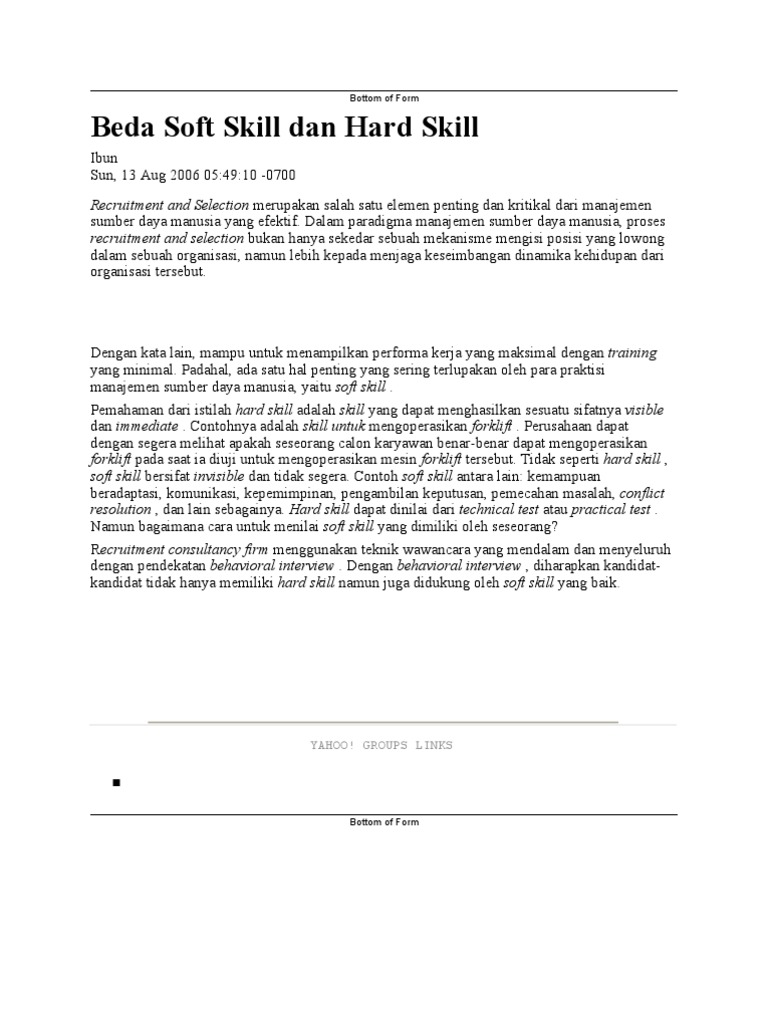 Beda Soft Skill Dan Hard Skill | PDF