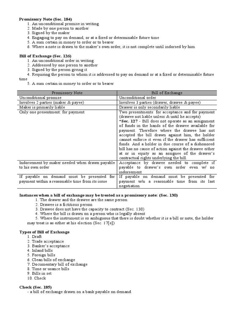Promissory Note (Sec. 184) | PDF | Negotiable Instrument | Financial ...