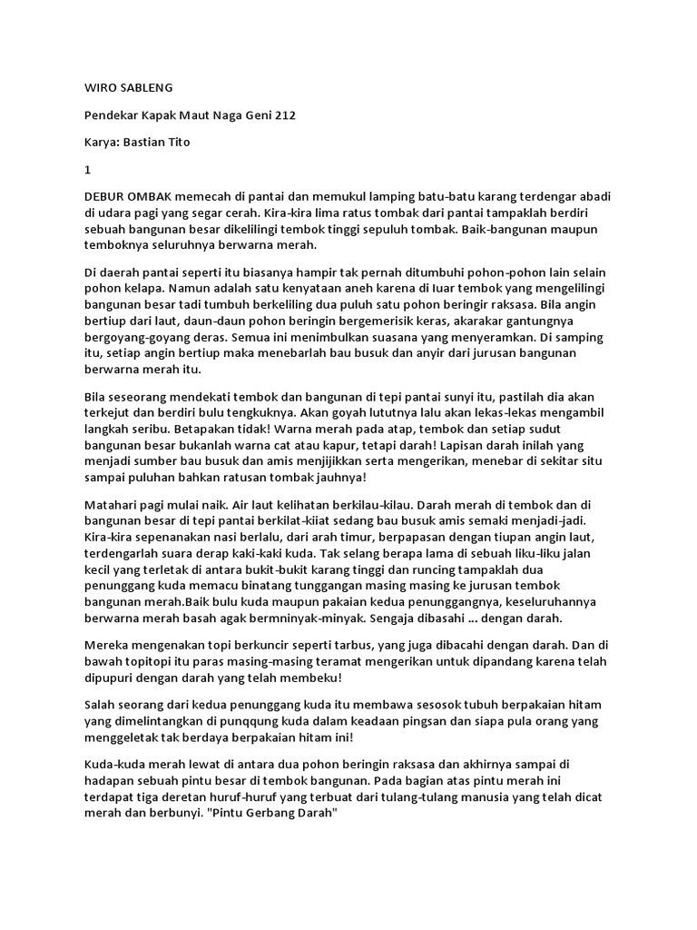 016 - Hancurnya Istana Darah (Sequel Dengan CH 025) | PDF