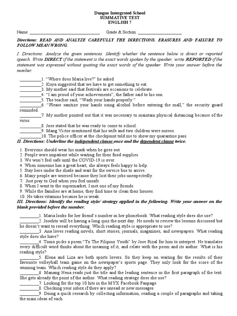 English GRADE 7 | PDF