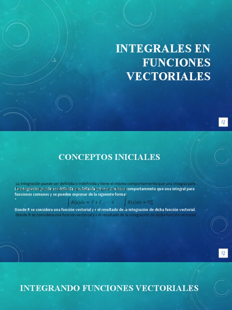 Integrales en Funciones Vectoriales | PDF | Métodos y materiales de enseñanza | Ciencia y ...