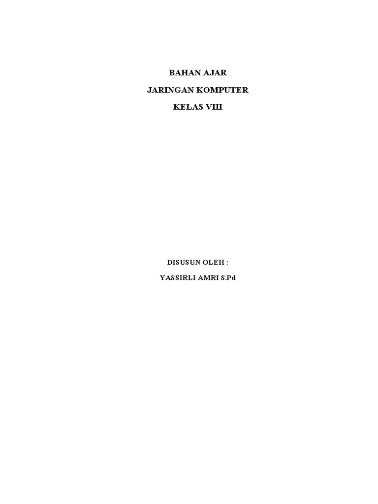 Bahan Ajar Jarkom Pdf 2011