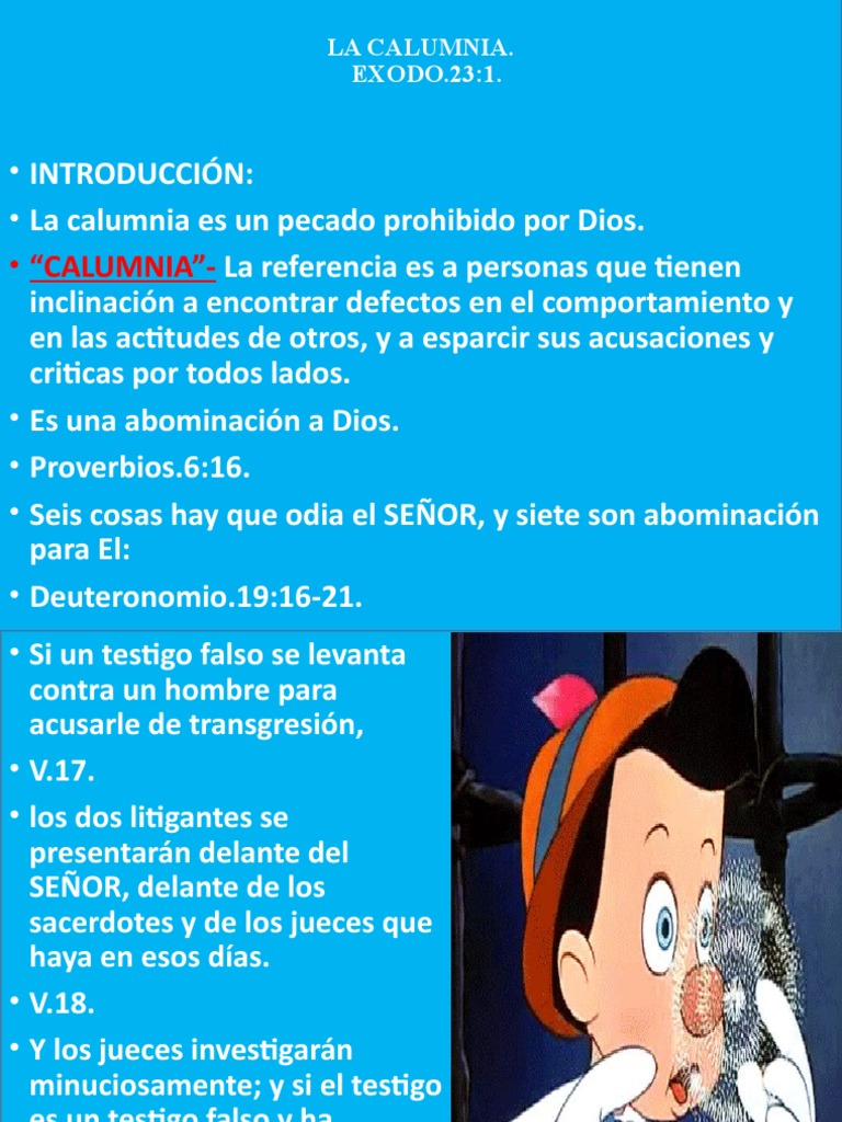 La Calumnia. | PDF | Biblia | Religión y creencia