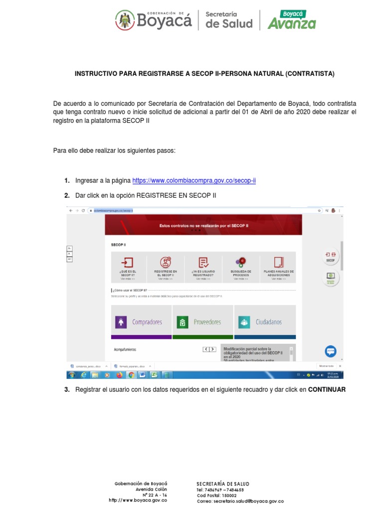Instructivo Secop Ii Pdf Pdf Estado Financiero Business
