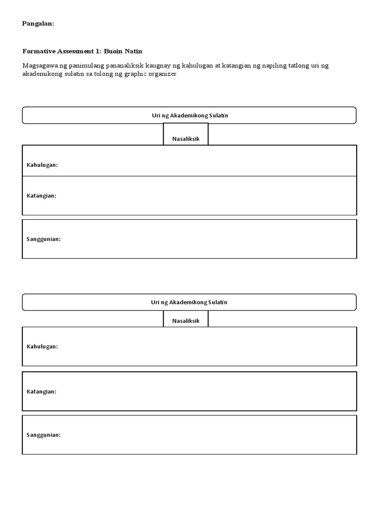 Formative Assessment 1 | PDF