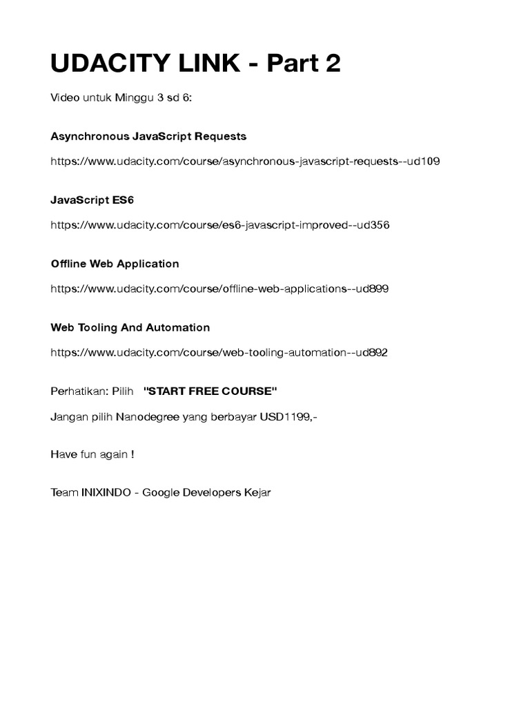 Udacity Link 2 | PDF