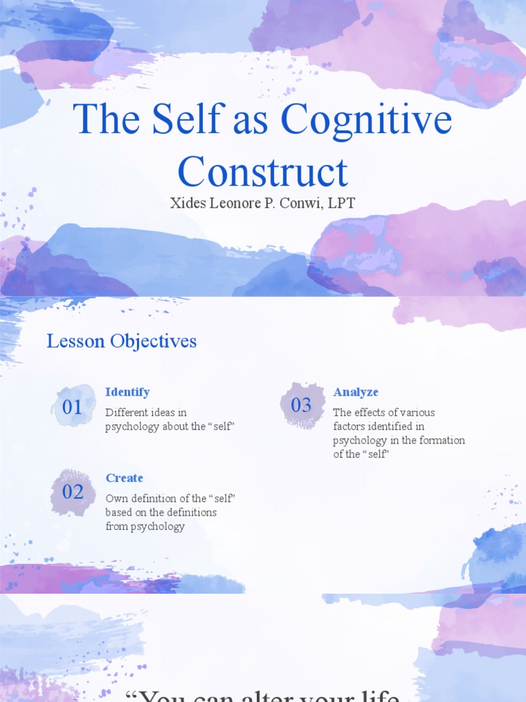 The Self As Cognitive Construct: Xides Leonore P. Conwi, LPT | PDF | Id ...