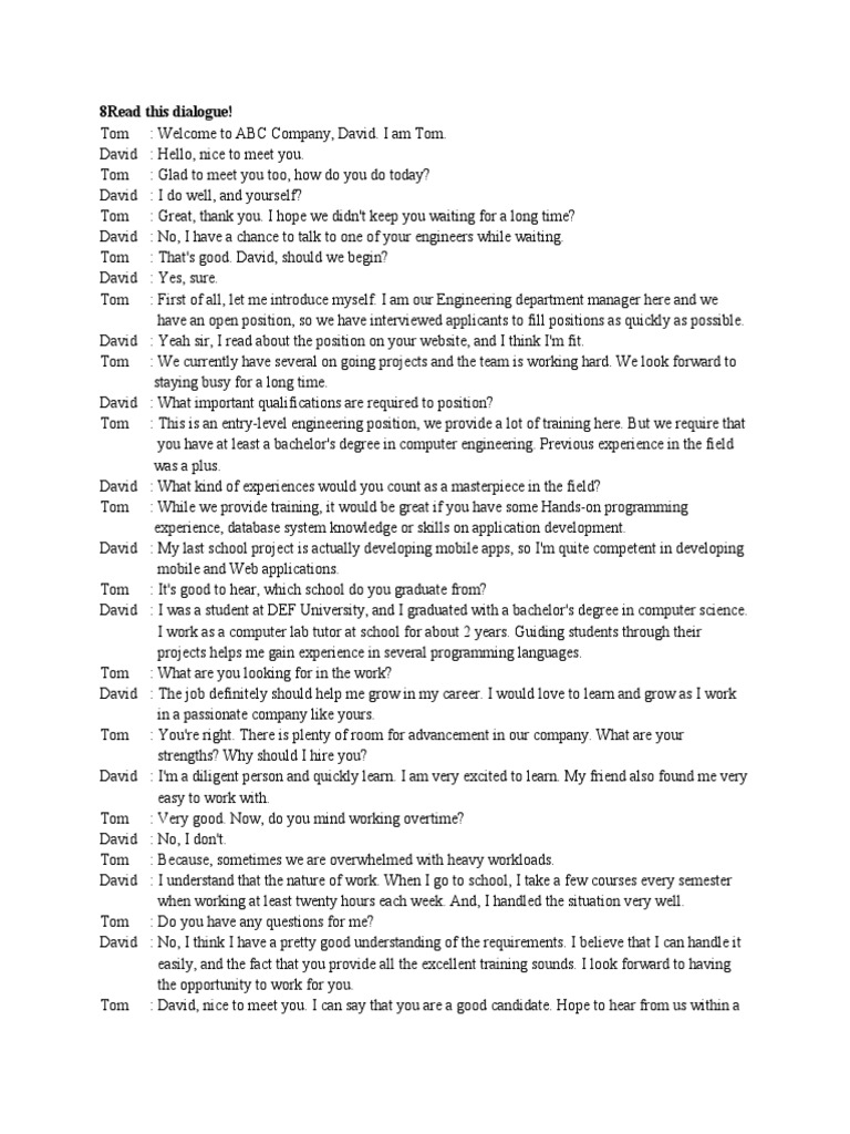 An Entry-Level Engineering Interview: Tom Discusses the Position ...