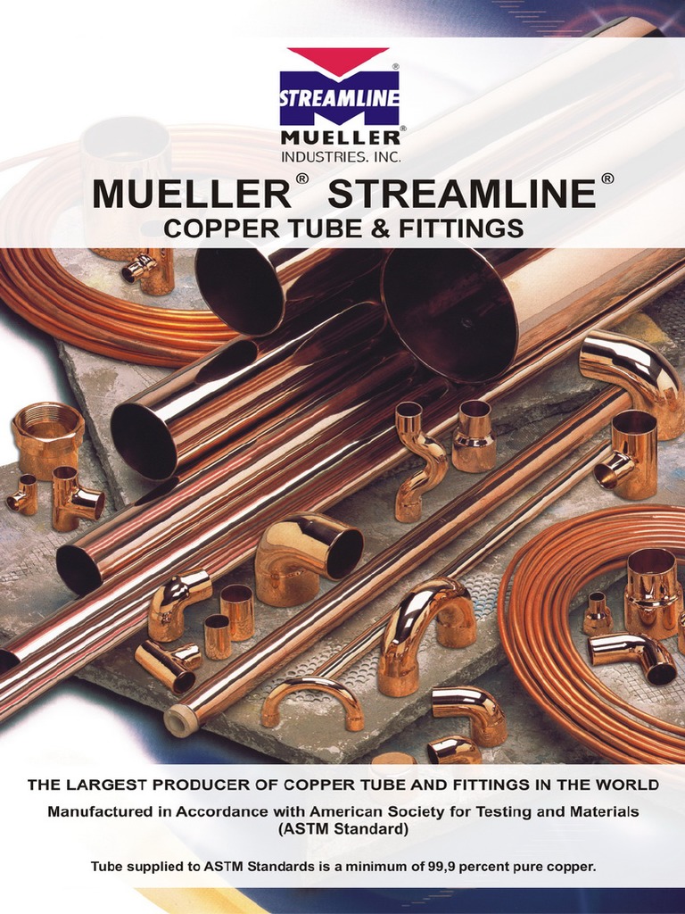 Mueller Copper Tube & Fittings Catalog | PDF | Pipe (Fluid Conveyance ...