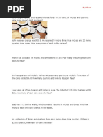 Coin Problems Answer Key | PDF