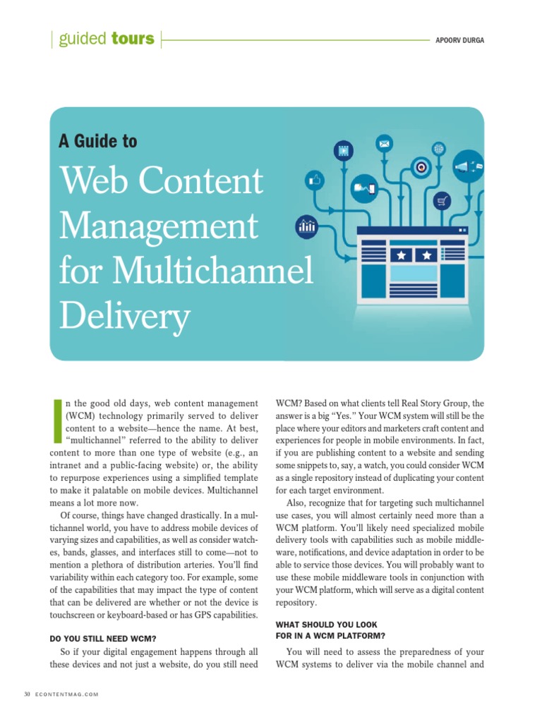 Web Content Management For Multichannel Delivery: A Guide To | PDF ...